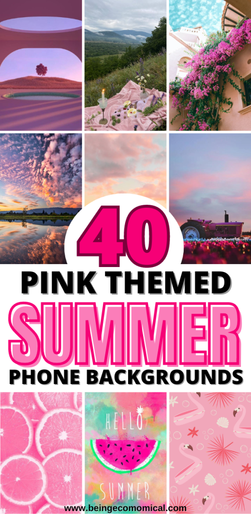 40+ Pink Summer Wallpaper Backgrounds for Your Phone
