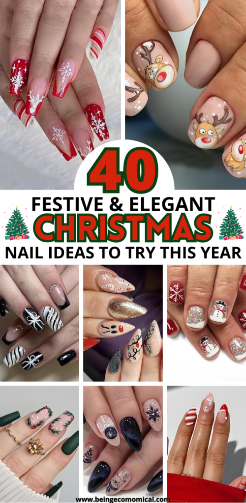 40+ Christmas Nail Ideas to Spark Holiday Joy – Being Ecomomical