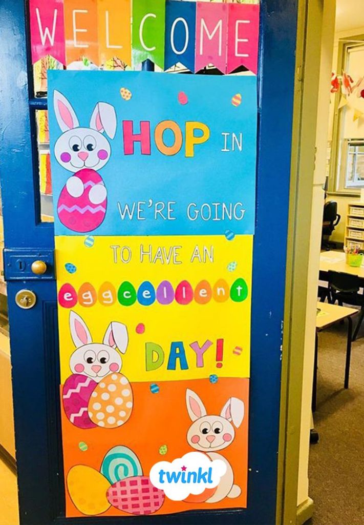 30+ Egg-stra Special Easter Classroom Door Designs – Being Ecomomical