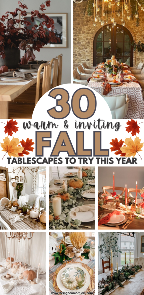 30 Cozy Fall Tablescape Ideas to Elevate Your Home